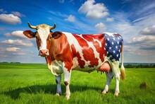 Americana Cow Flag Free Stock Photo - Public Domain Pictures