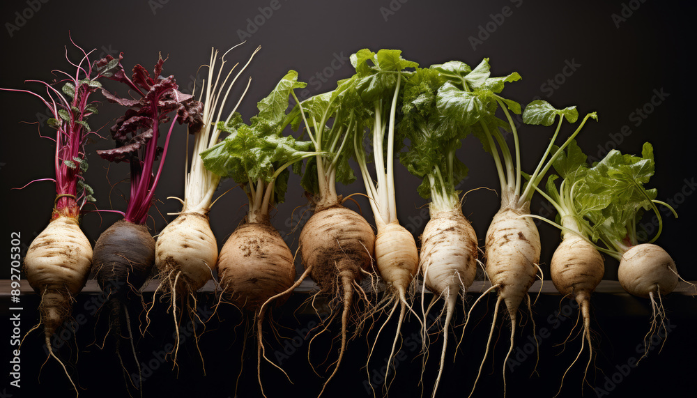 Different Types of Edible Roots Stock Photo | Adobe Stock