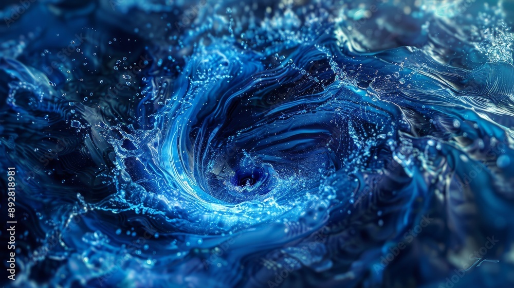 Dynamic Water Vortex A Stunning Display of Fluid Dynamics in Brilliant ...