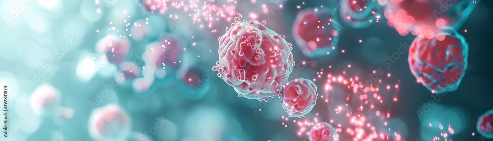 An animated graphic showing how a new drug targets specific cells in ...