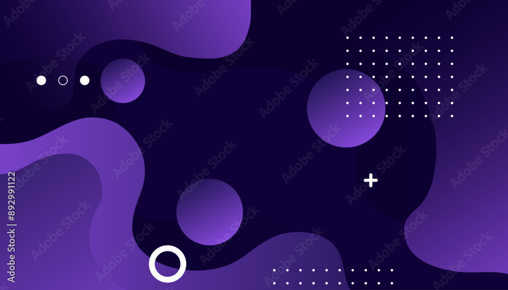 Blue banner abstract background. Template for invitation, business card ...