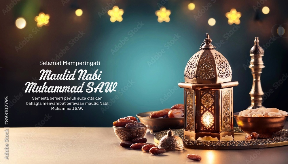 Milad un Nabi Mubarak Means Happy Birthday of Prophet Muhammad.Mawlid ...