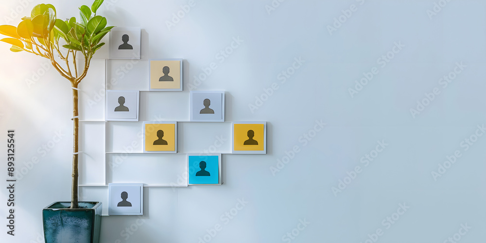 tree organization chart for human resource and business Stock ...