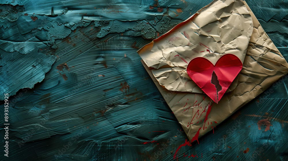 Dark Twist 3D Illustration of Phishing Email Masquerading as a Love ...