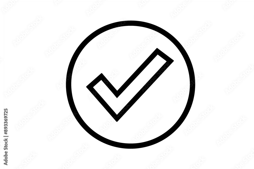 Check mark tick icon png file cut out and isolated on a transparent ...