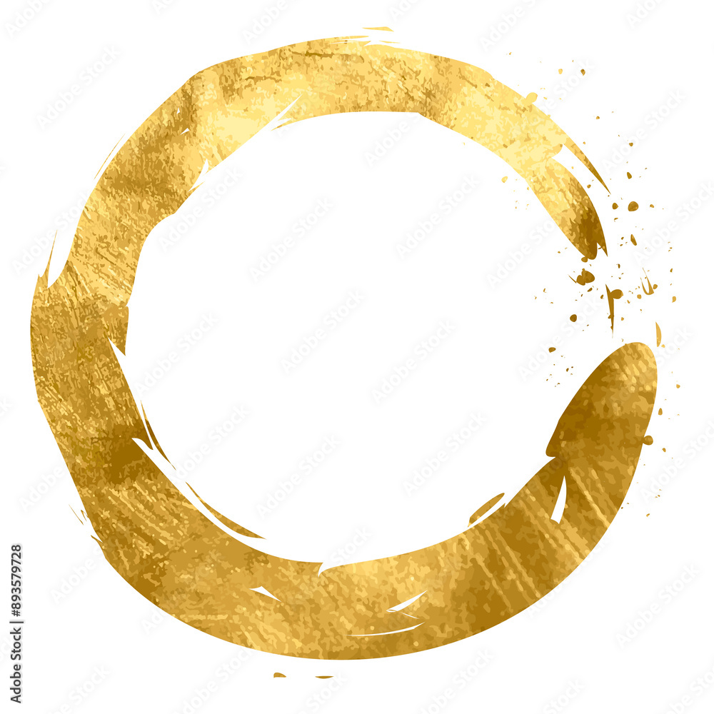 Gold Foil Frame Gold stroke on transparent background. Gold sparkle ...