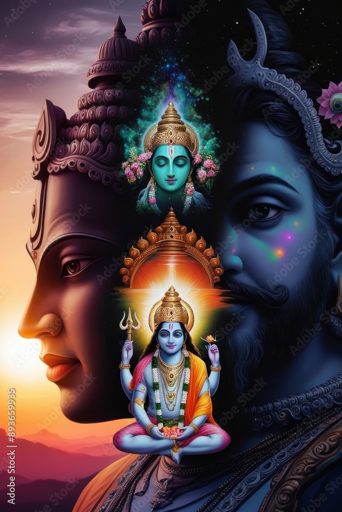 Hindu Gods and Goddesses Stock Photo | Adobe Stock