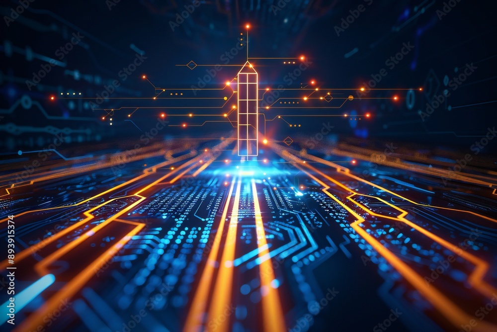 A digital transformation roadmap with key milestones and objectives, highlighting the process of ...