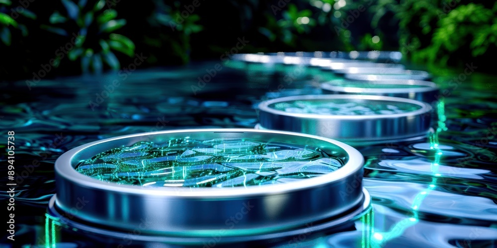 Highquality, realistic image of a river integrating hydro energy ...