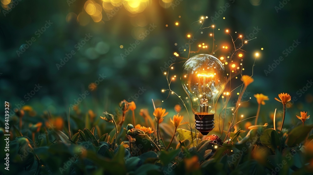 Stunning hd 8k wallpaper of light bulbs swaying in the wind against a ...