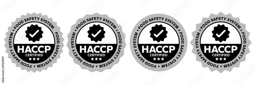 HACCP Hazard Analysis Critical Control Points, Food Safety system, logo ...