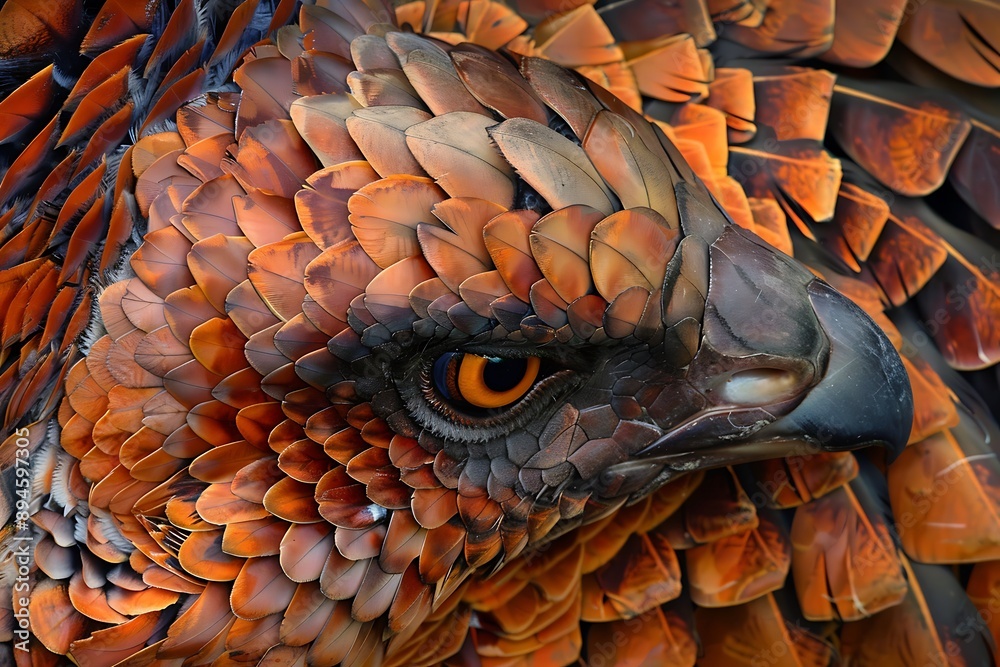 Intriguing Pangolin Abstract Art Piece with Geometric Patterns and ...