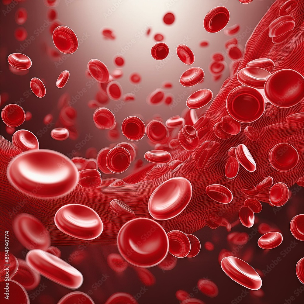 Blood cell red 3d background vein flow platelet wave cancer medicine ...