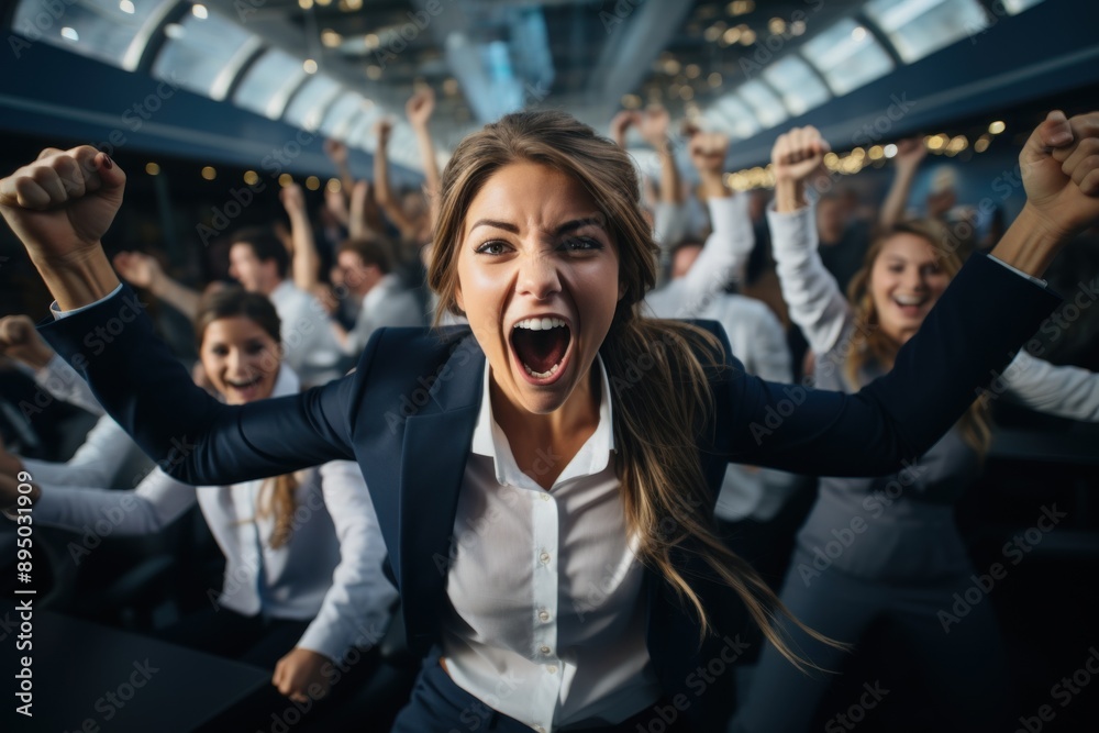 Celebrating teamwork: joy of achieving goals, accomplishing tasks with ...