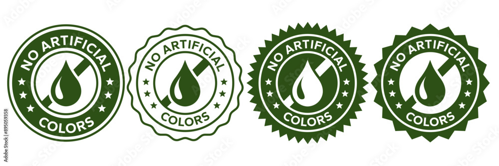 No artificial colors icons. No artificial added colors, logo, badge ...