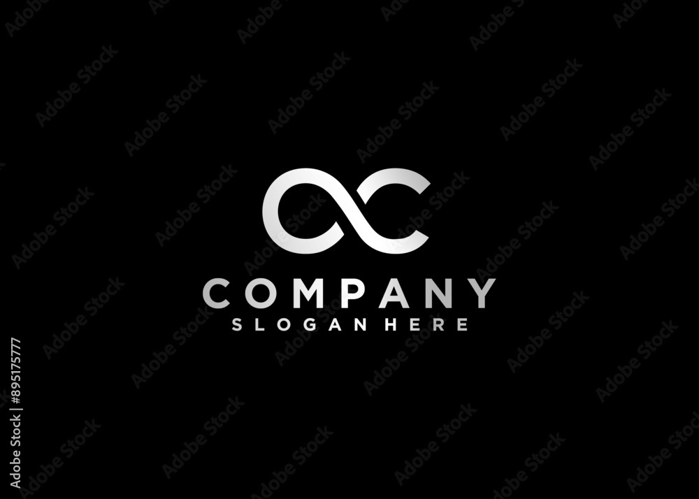 letter oc logo infinity icon design vector Stock Vector | Adobe Stock