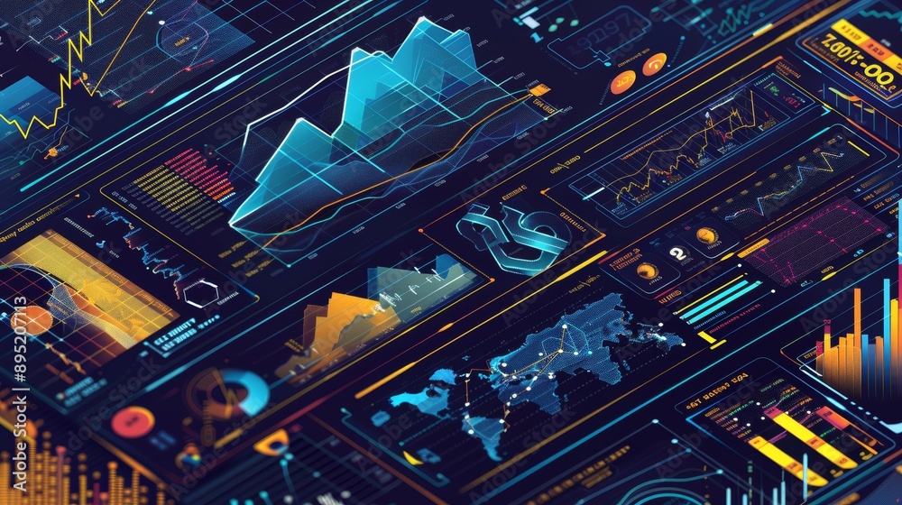 Stock Market Components Infographic: Major Indices, Trading Sessions ...