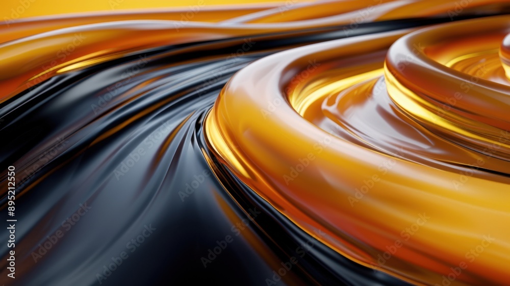 This image showcases a 3D abstract render with a cinematic and natural ...