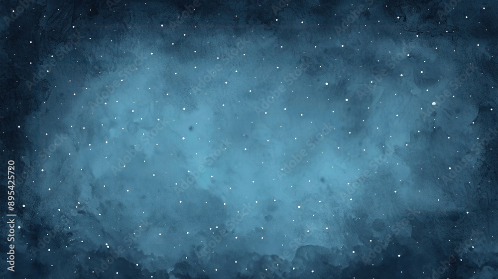 Abstract blue background with subtle white speckles, resembling a ...