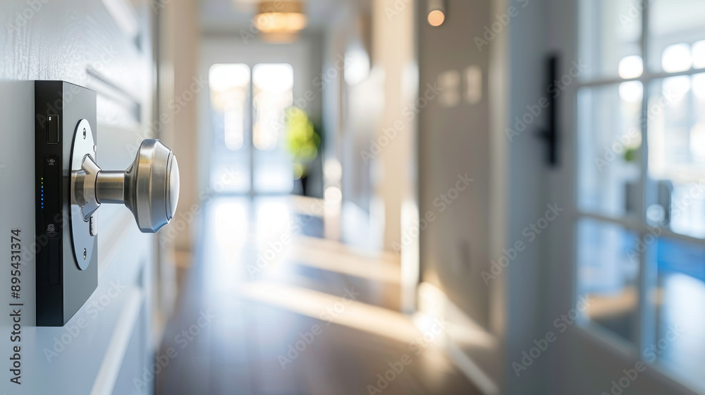 Advanced security systems featuring smart locks, doorbell cameras, and ...