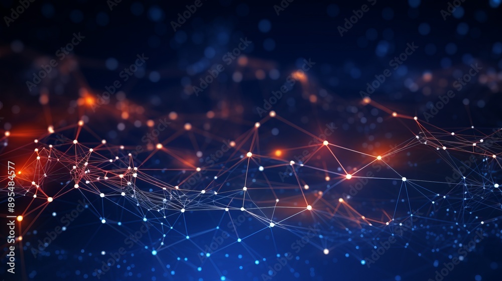 Innovative science background with abstract digital elements ...