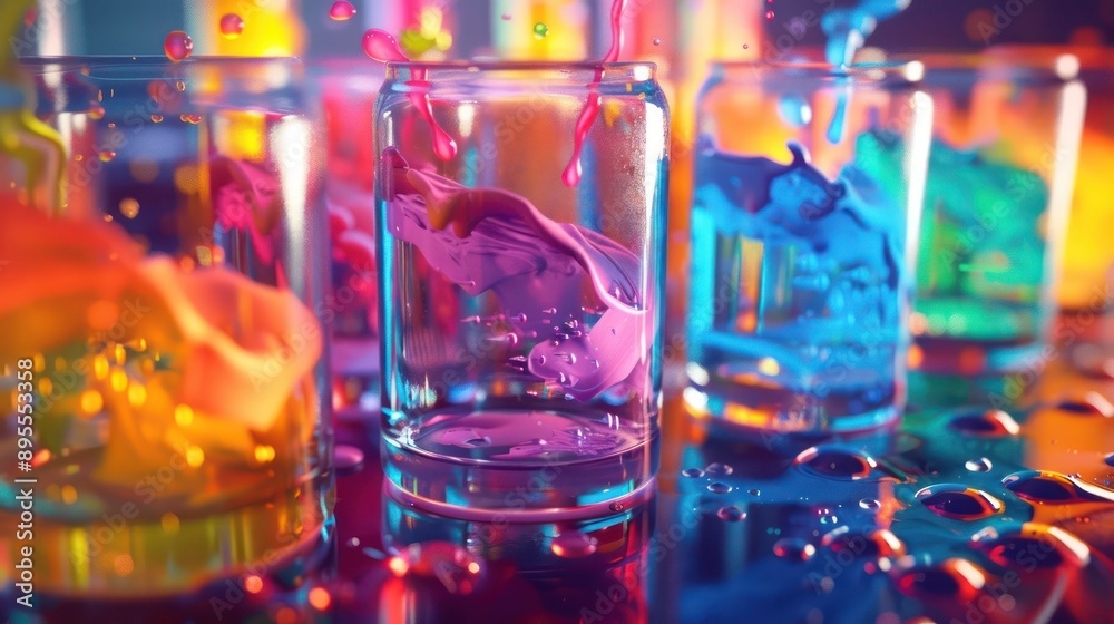 conceptual visualization of market sentiment, depicted as a color ...