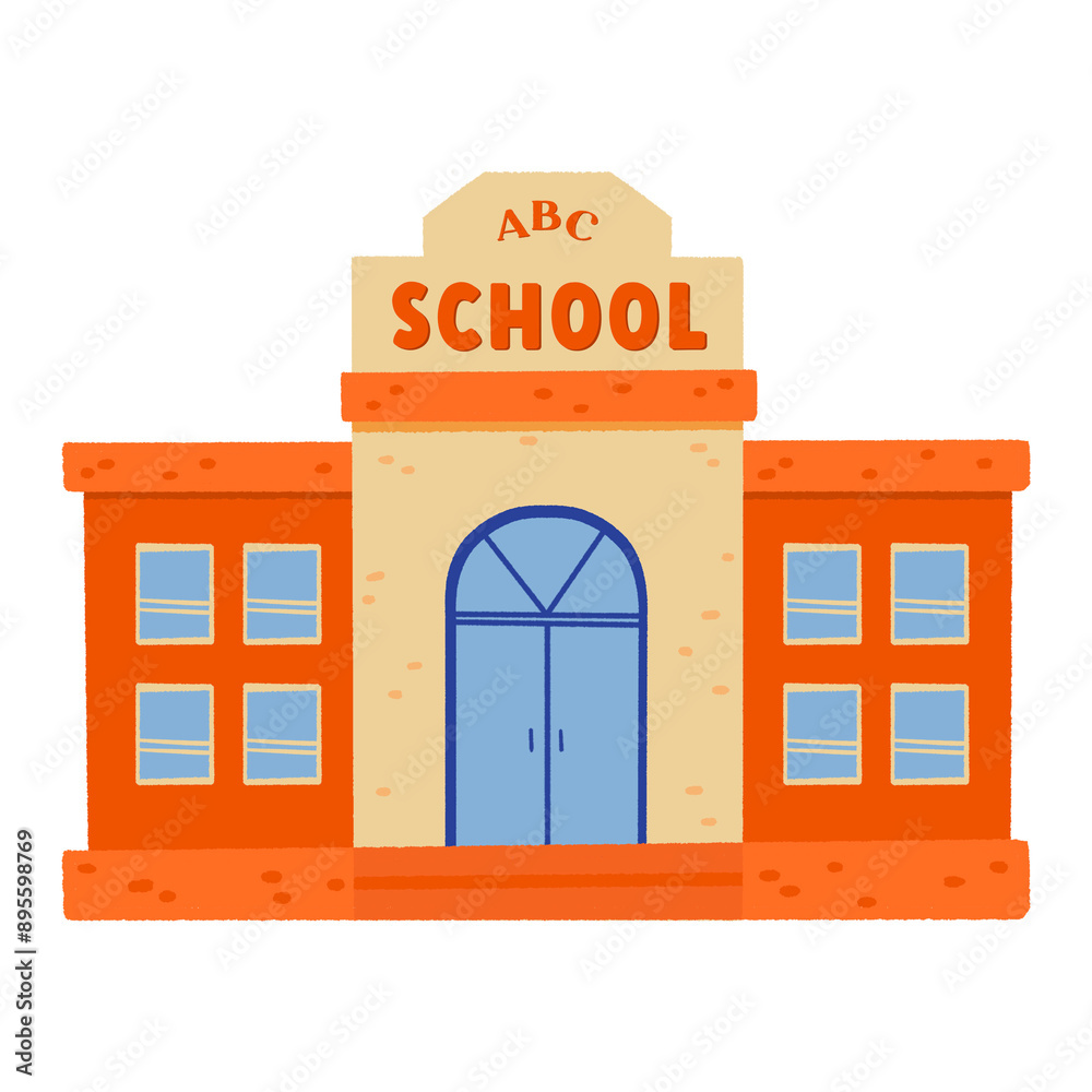 school building element clipart Stock Illustration | Adobe Stock