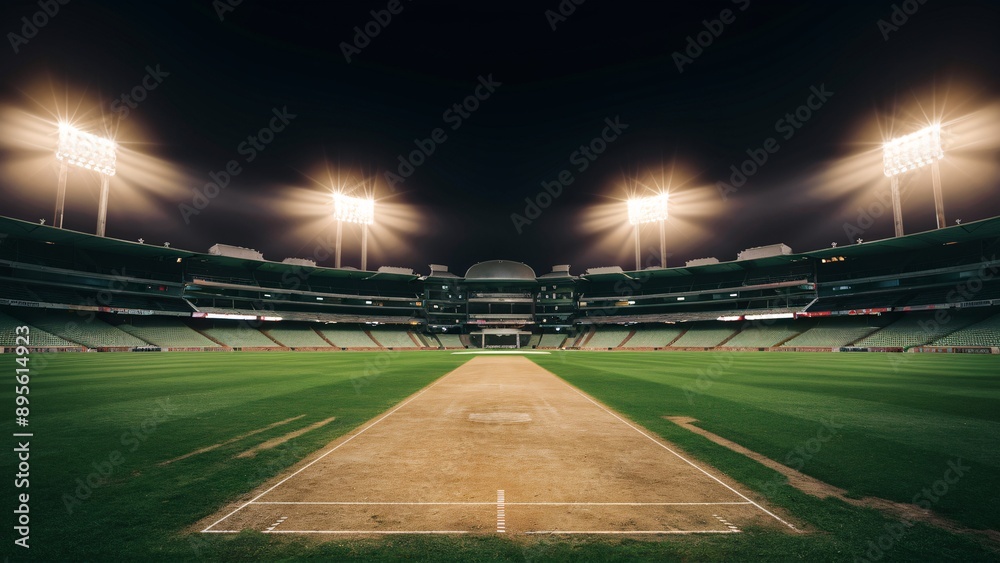 A Professional cricket sports background for advertisement, A Wide ...