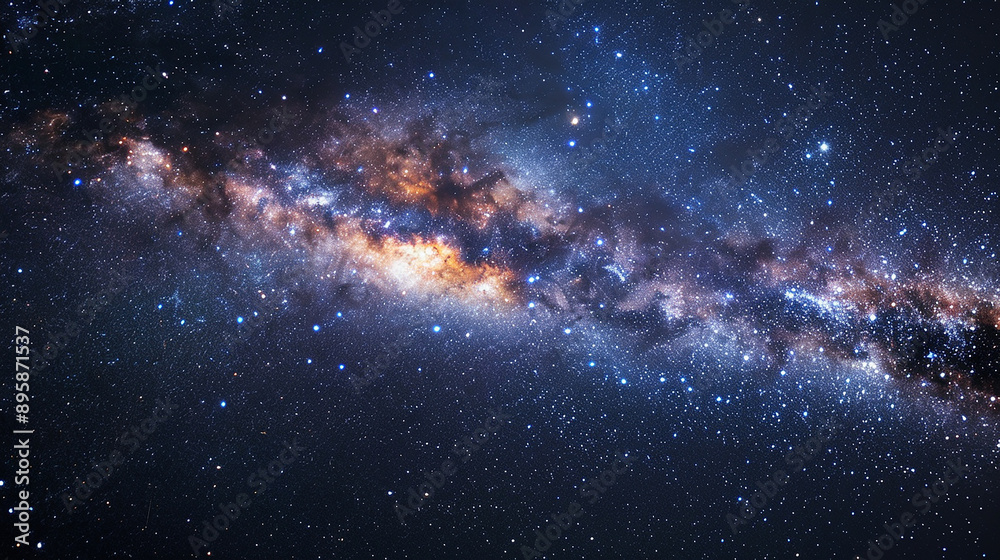 Cosmic Galaxy Starry Night Stock Photo | Adobe Stock