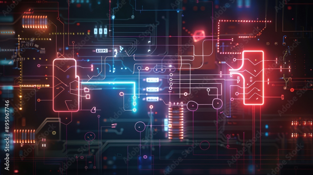 Diagram Of An Rlc Resistor Inductor Capacitor Circuit Highlighting The Interaction Between