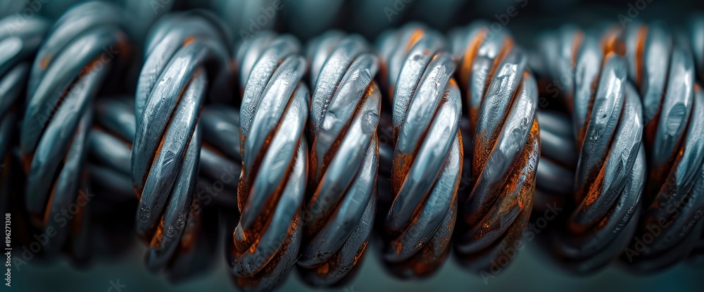 Cable Steel Structure With Pin Joint Connection, Representing Tensile ...