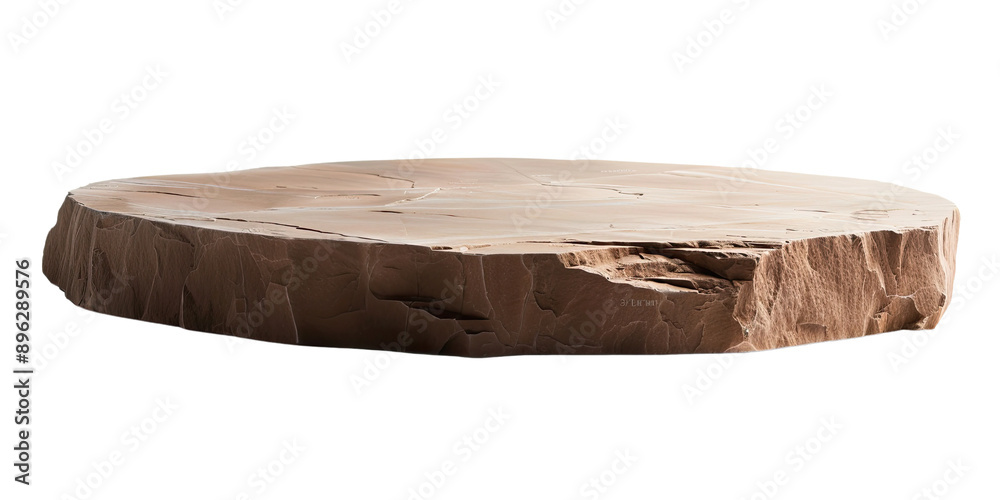 Round flat stone or rock podium for product display presentation ...