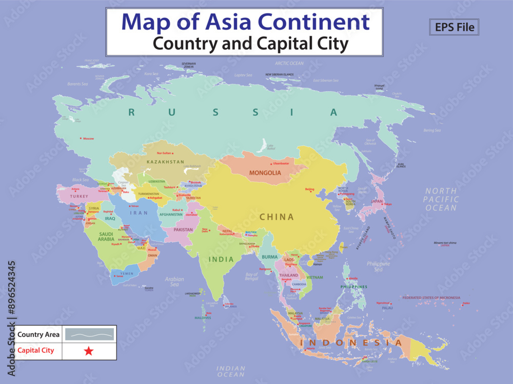 World map. Political maps of North and South America, Europe and Asia ...