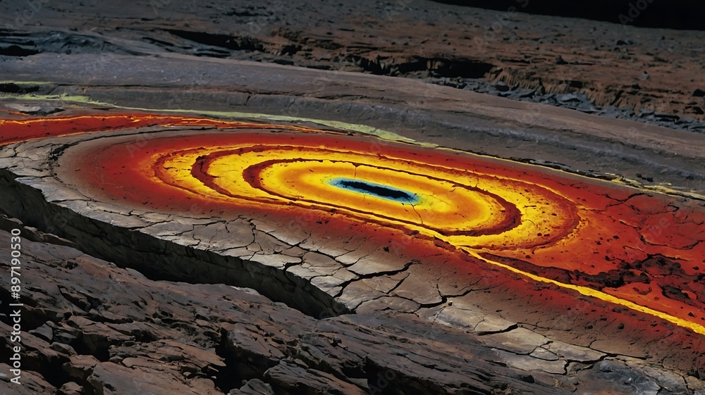 Informative Infographic Depicting Layers of the Earth's Crust with ...