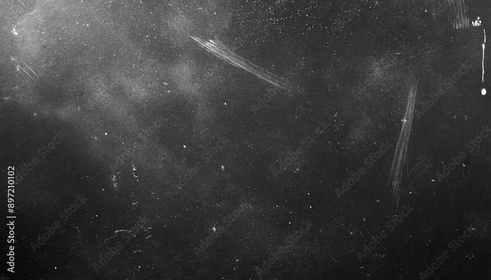 Abstract Dark Space Background with White Speckles and Subtle Scratches ...