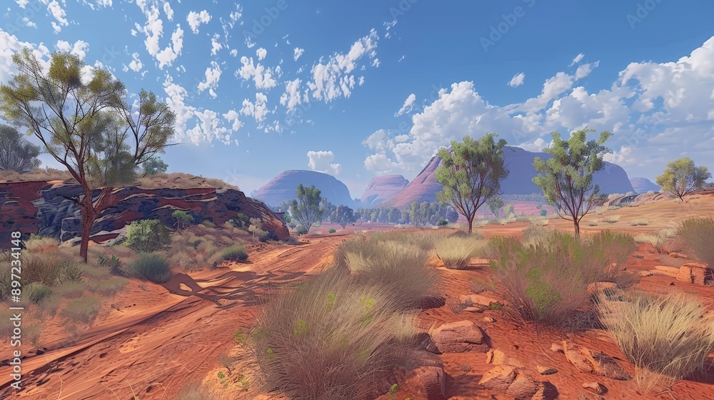 Travel through a 3D recreation of the Australian Outback, with its ...