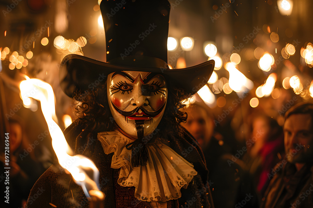 Photo Stock Guy Fawkes Night, also known as bonfire night, is an annual ...