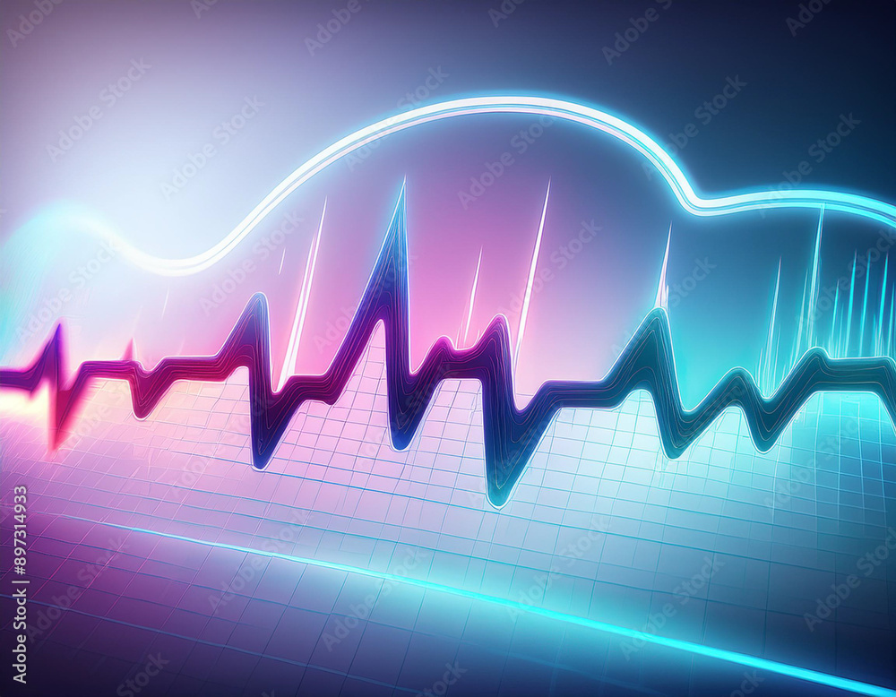 Dynamic Heartbeat Visualization: Modern ECG and Pulse Wave Graphics ...