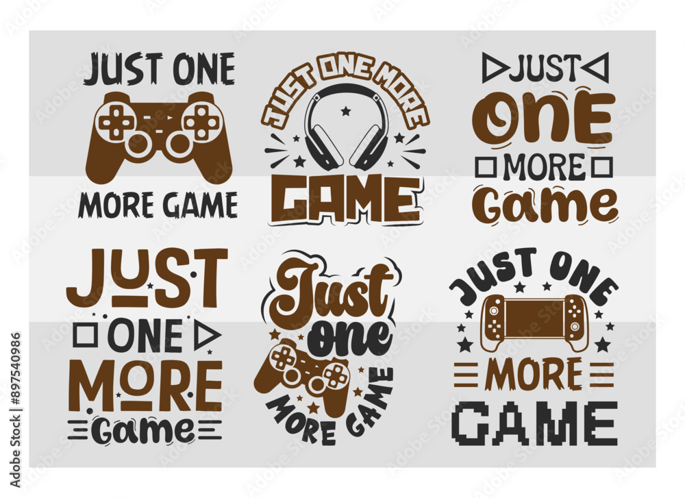 Gaming Svg, Just One more Game Svg, Funny Gamer Svg, Gamer Sayings ...