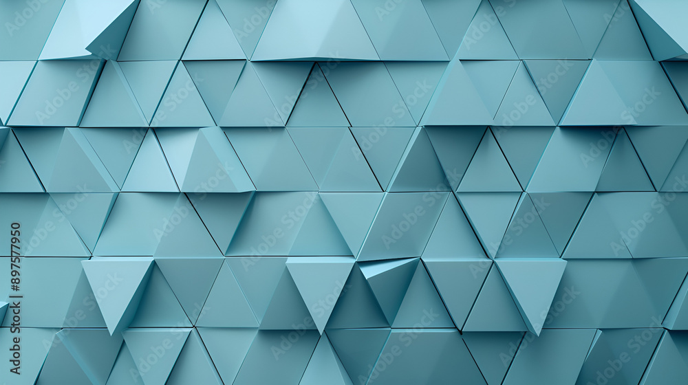 Ilustración de Stock un fondo de triangulos azules unidos y resaltados ...