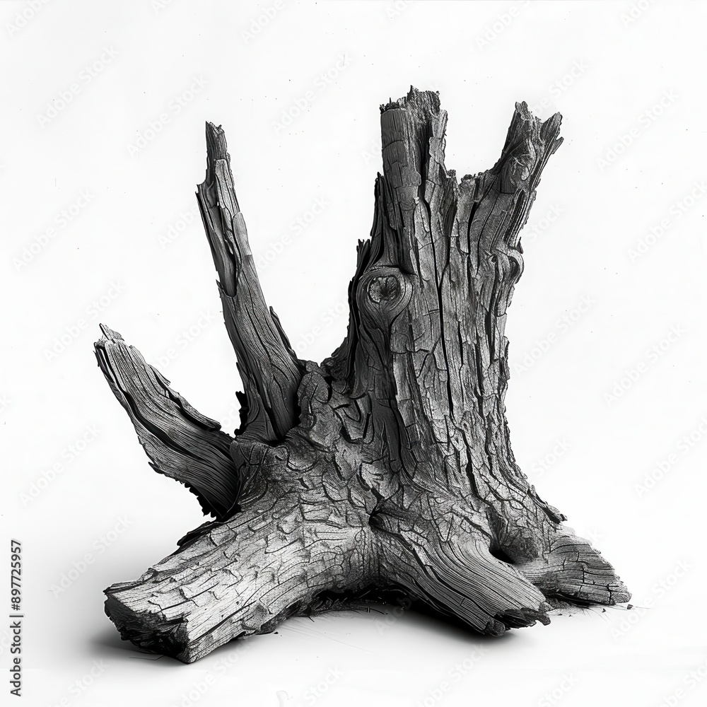 Artistic Tree Stump Sculpture A Unique Decorative Centerpiece for Your ...
