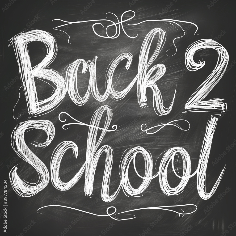 Back to School Chalkboard Sign with Handwritten Message, Ready for New ...