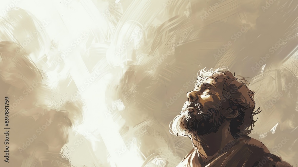 Genesis,Gods Covenant With Abram:Minimalist modern sketch of Abram's ...