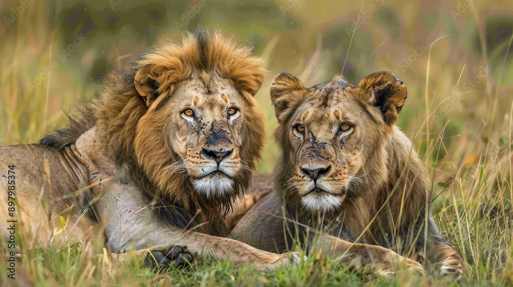 The lion, Panthera leo, is one of the four big cats in the genus ...