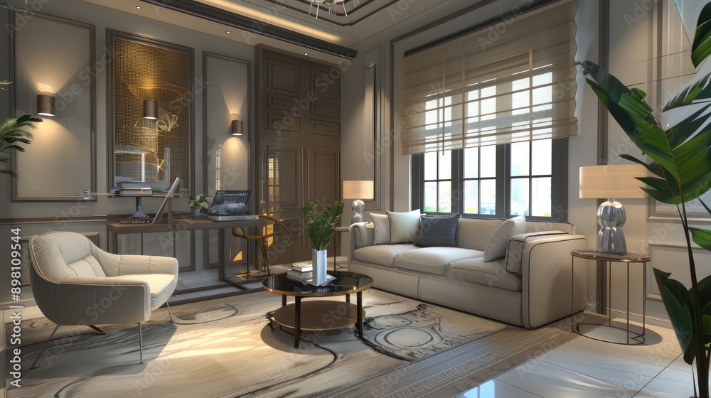 digital interior design studio where designers create room layouts and ...