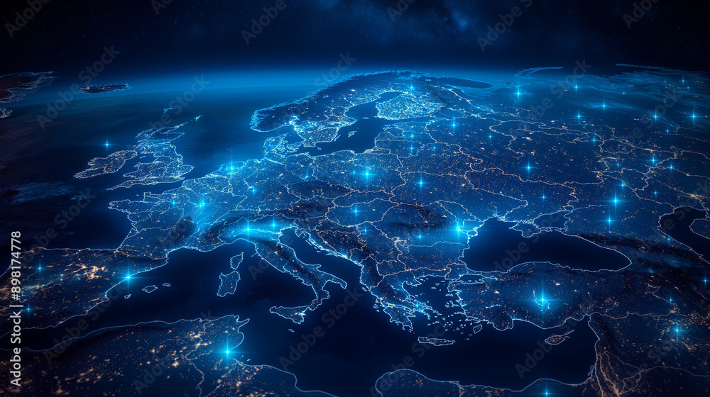 A detailed and intricate representation of a world map, predominantly ...