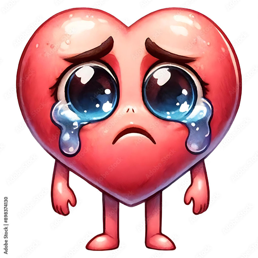 Heart Emotes Clipart, Cute Heart Emotions Emoji or Cliparts Stock Photo ...