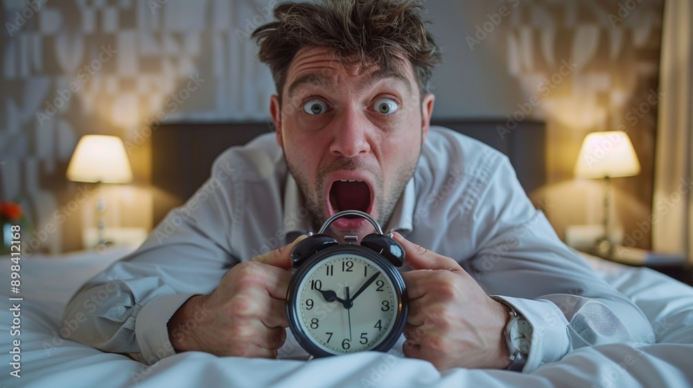 Sleepless night turns to panic as man realizes it's already midnight ...