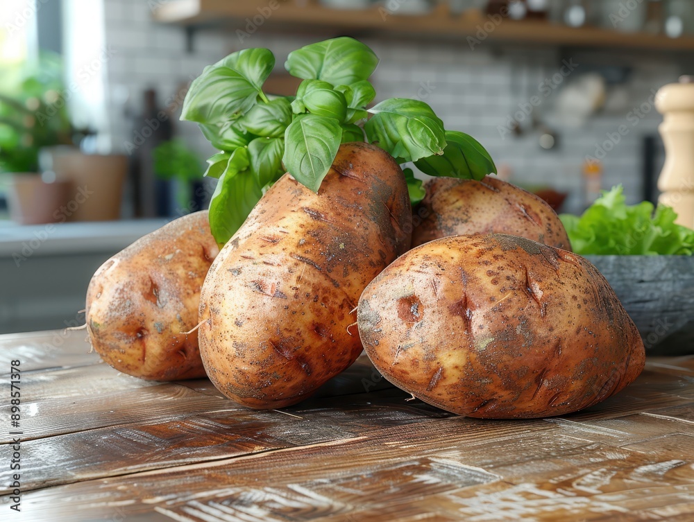 Ultra HD Hyper-realistic 8k Image of Fresh Sweet Potatoes, Isolated on ...