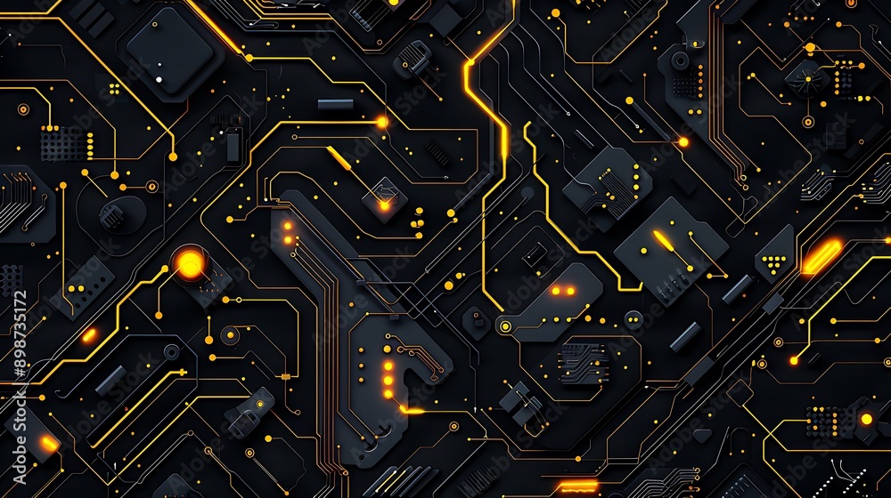 Geometric circuit patterns, microchips and electronic connections ...